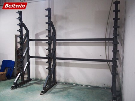 Conveyor Belt Roll Storage Racks Suspended Roll Racks For Secure